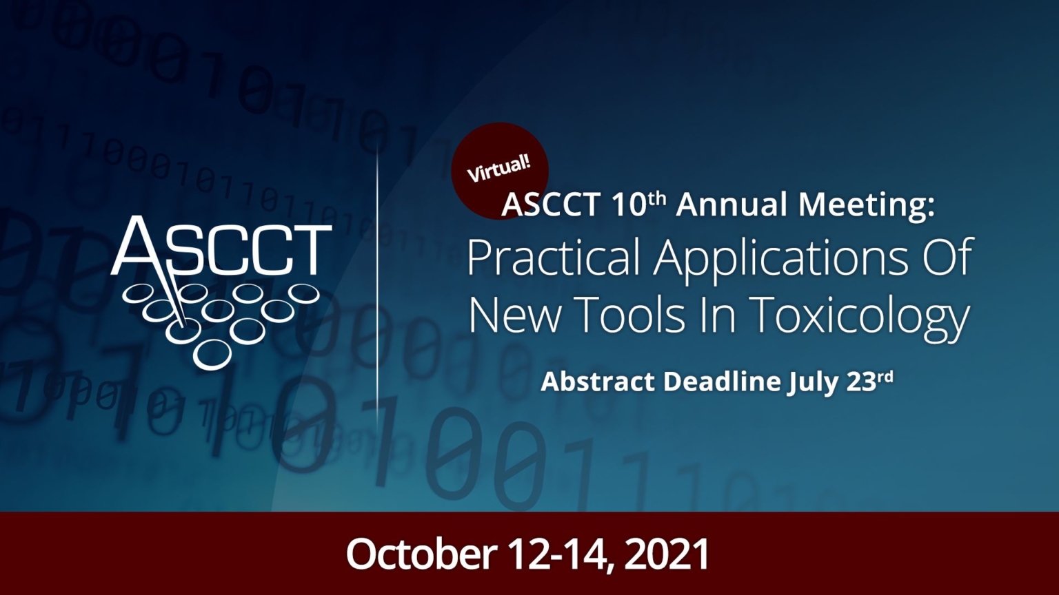 The 10th Annual ASCCT Meeting will be taking place virtually October ...